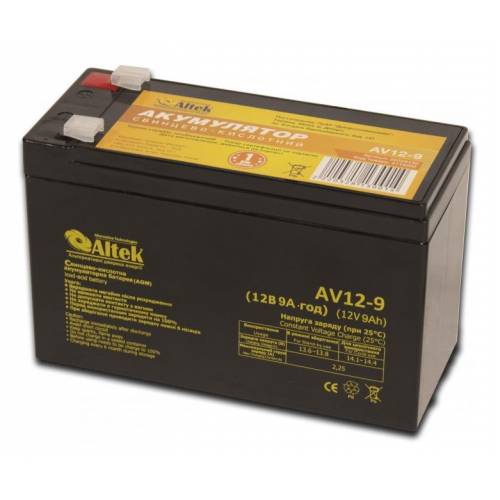 Акумуляторна батарея Altek ABT-9-12-AGM | Ціна: 849 грн.
